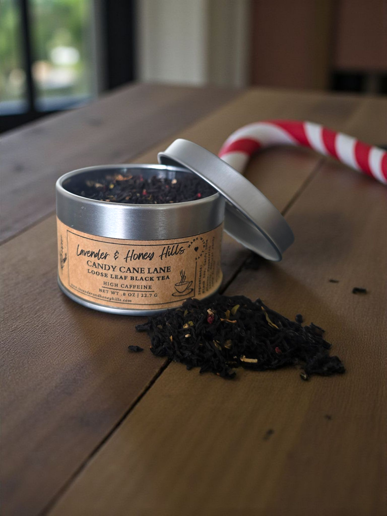 Candy Cane Lane (Winter Seasonal) - Loose Leaf Black Tea (2 sizes to c ...